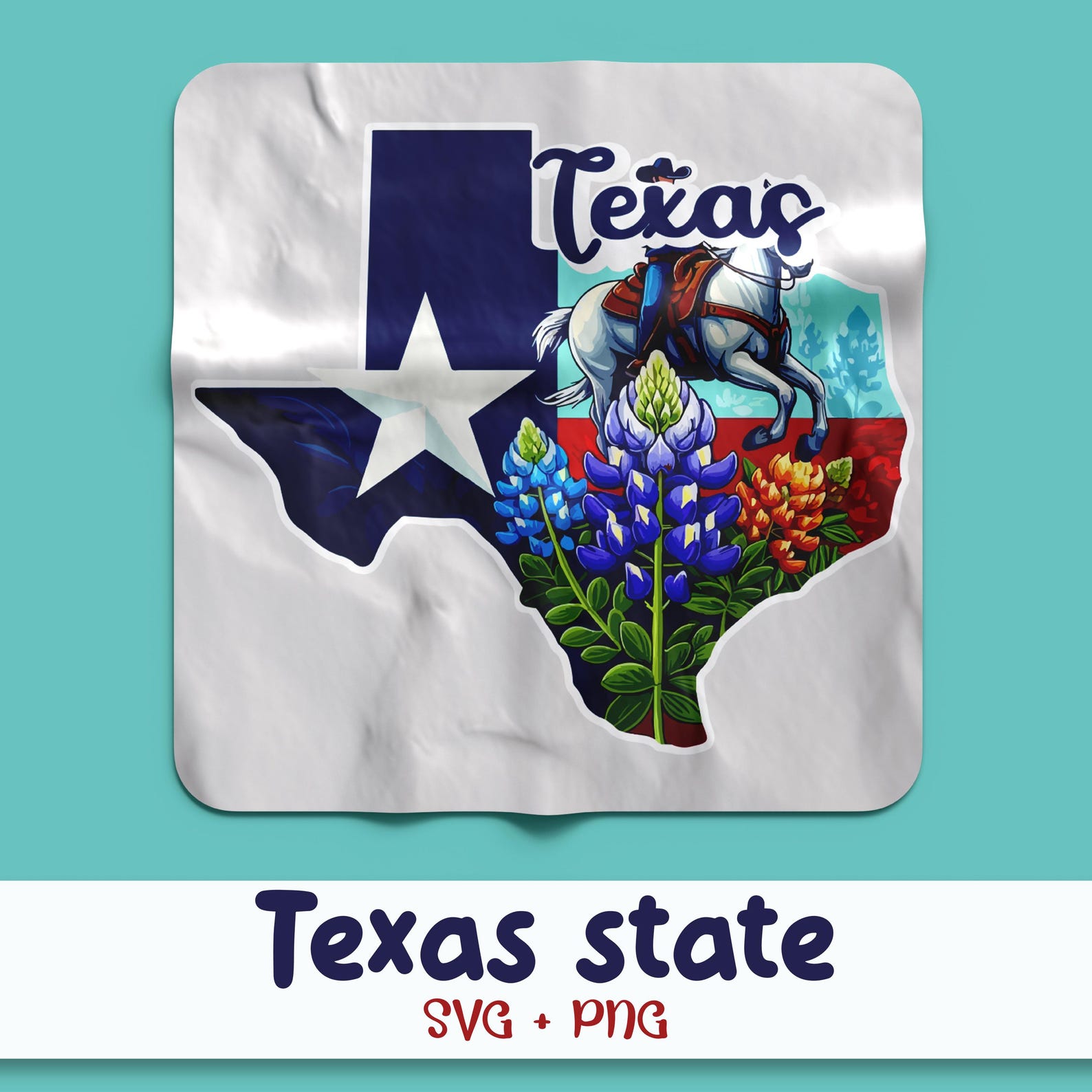Texas State Watercolor Clipart, Texas Lone Star, Texas Cowboy Clipart ...