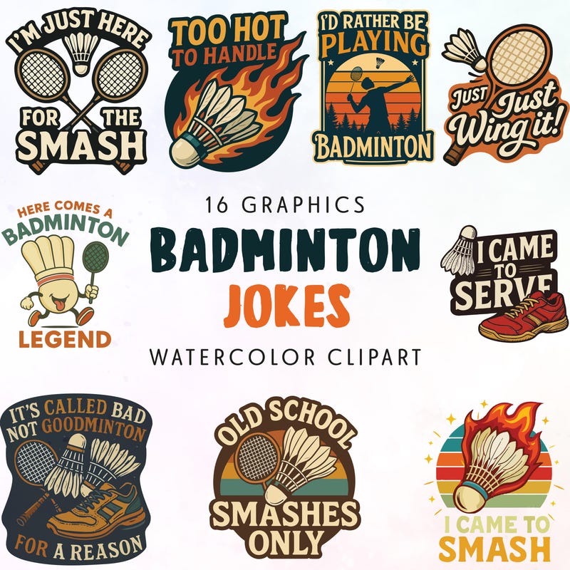 Funny Badminton Tshirts - Etsy