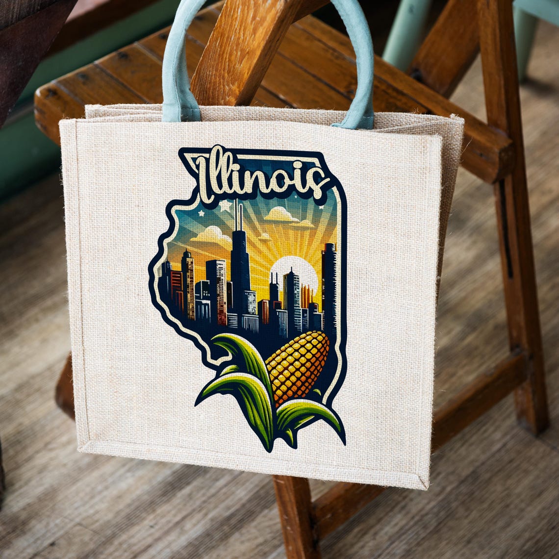 Illinois State Watercolor Clipart: Corn & Map (SVG, PNG) - Etsy