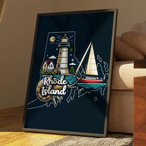 Rhode Island State Watercolor Clipart, Beautiful Rhode Island ...