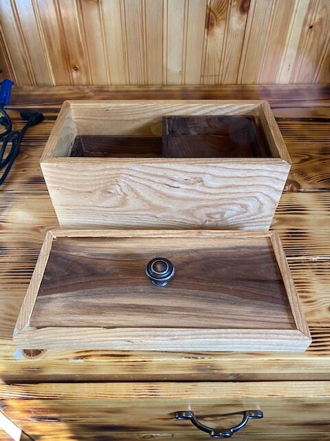Wooden Box With Compartments - Etsy
