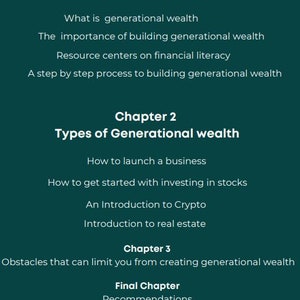 Generational Wealth How to Build Everlasting Wealth for You and Your ...