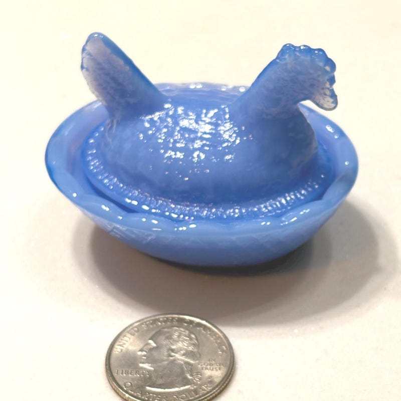 Vintage Mosser Glass Hen - Etsy