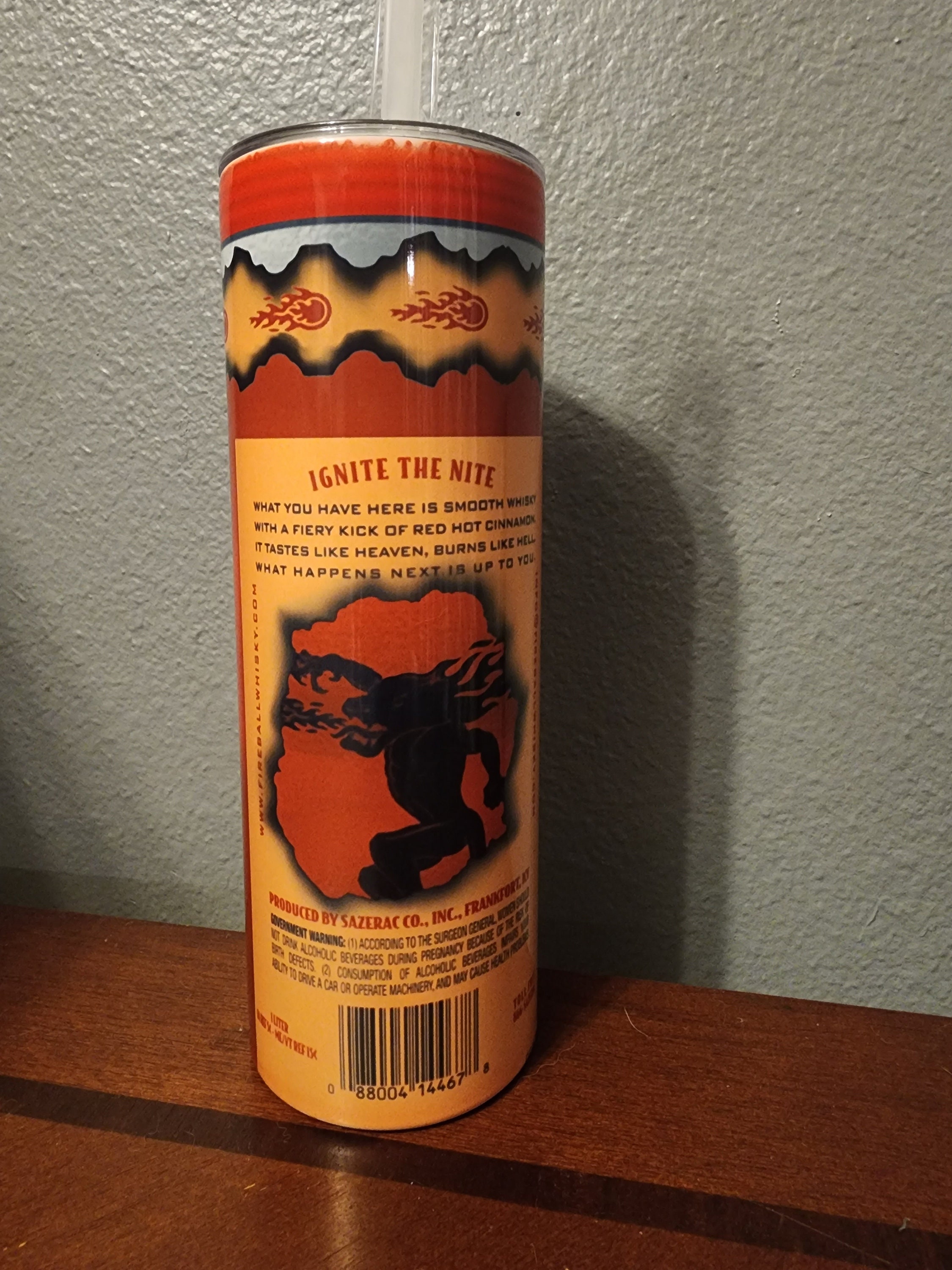 Fireball Tumbler - Etsy