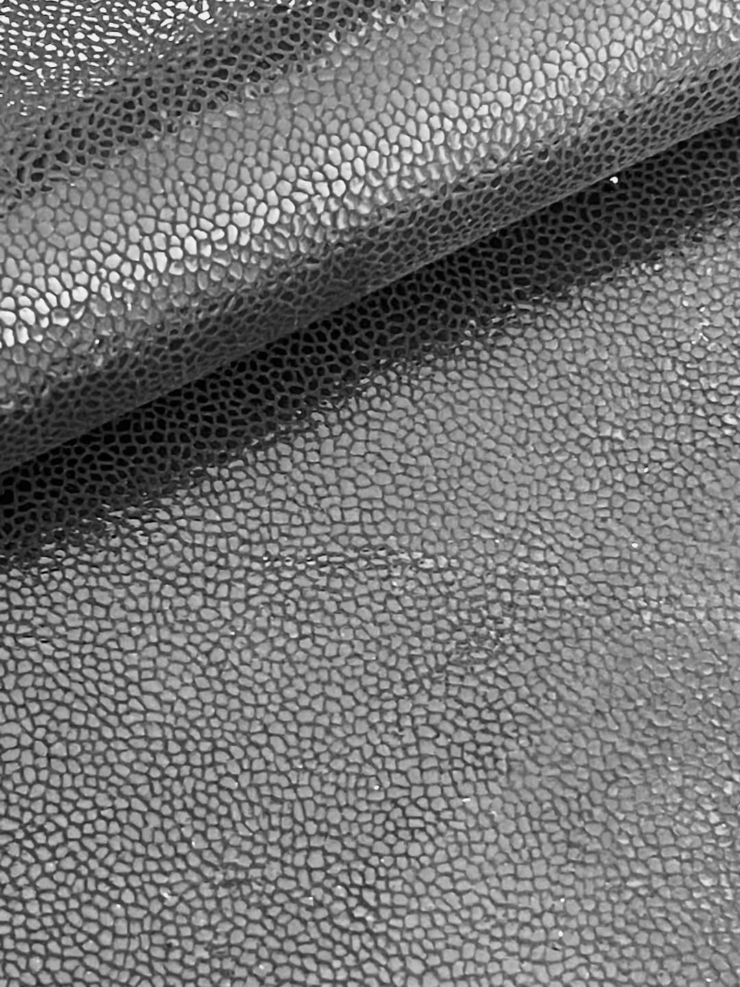 Black Melon Skin Textured Leather, Glossy Leather, Glossy Leather ...