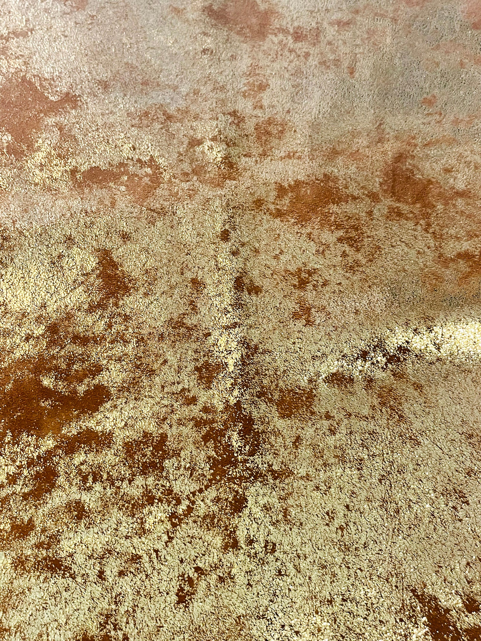 Tan and Gold Sprayed Print on Tan Leather Genuine Leather - Etsy