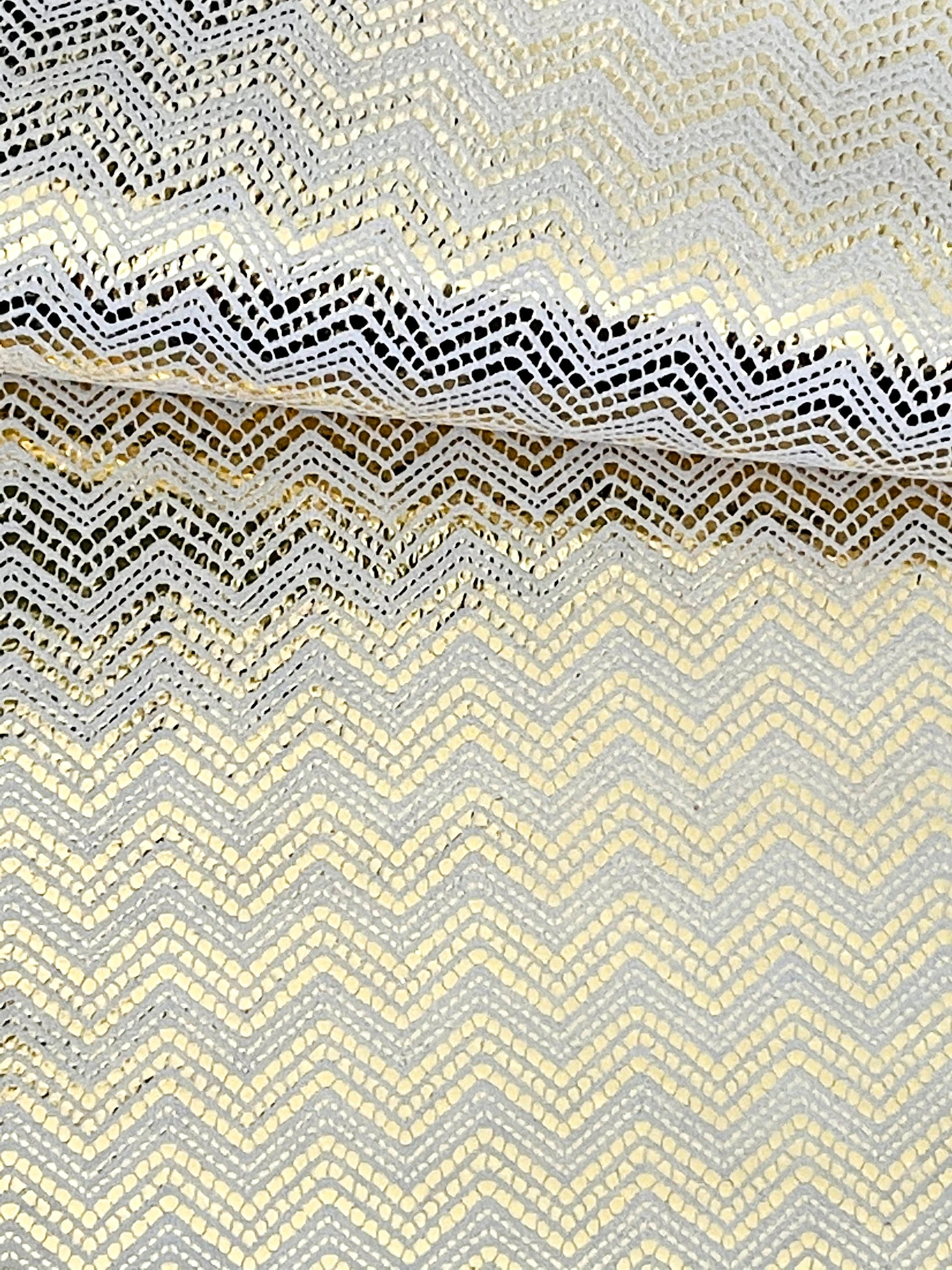 Metallic Gold Chevron