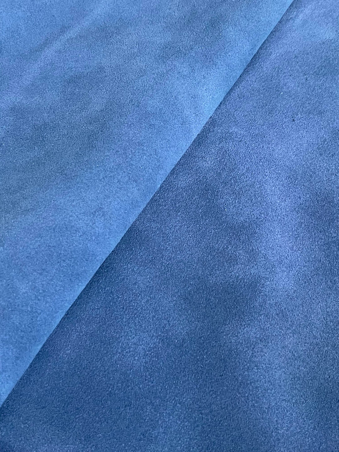 Royal Blue Suede Leather, Ligtht Blue Backside, Soft Leather, Suede ...