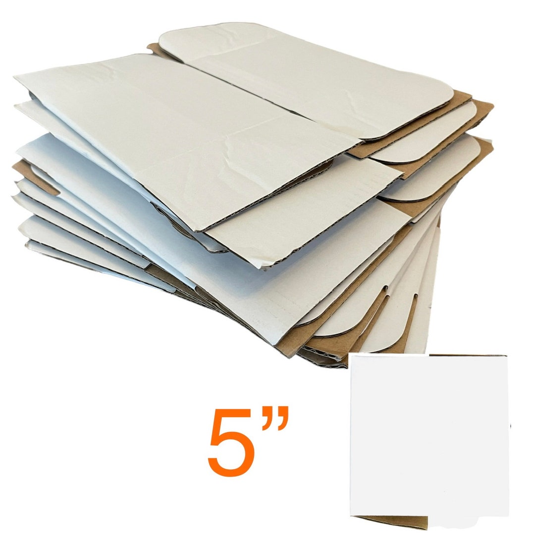 White Cardboard Shipping Boxes (6 Pieces Pack), Small Boxes, Mailing ...