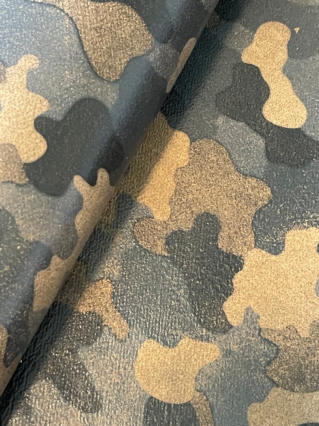 Brown Camouflage Print Leather Sheets, Genuine Leather Sheets for Craft ...