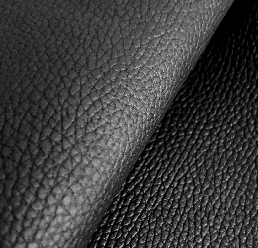 Black Grain Leather, Genuine Leather Sheets for Craft, Plain Leather ...