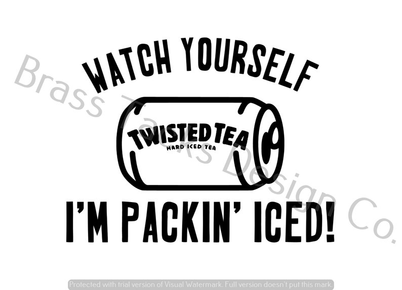 Twisted Tea SVG Download - Packing Iced - Etsy