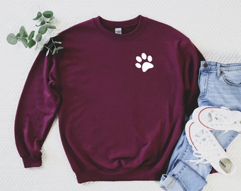 Paw Print Sweater | Etsy