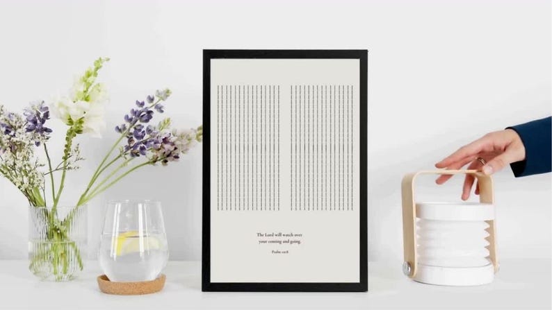 Psalm 121:8 Scripture Print, Minimalist Bible Verse Wall Art (digital ...