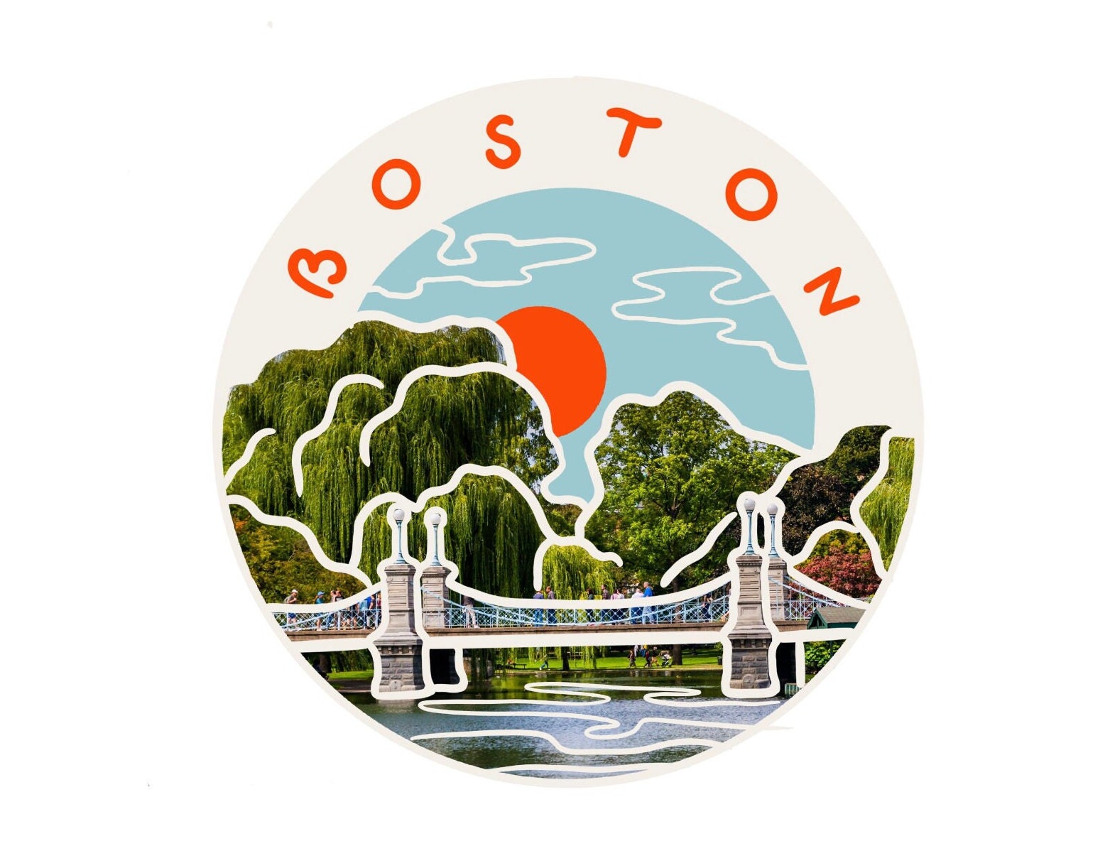 Boston Common Sticker - Etsy