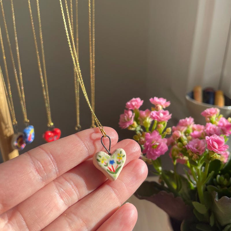 Clay Charm Necklace - Etsy