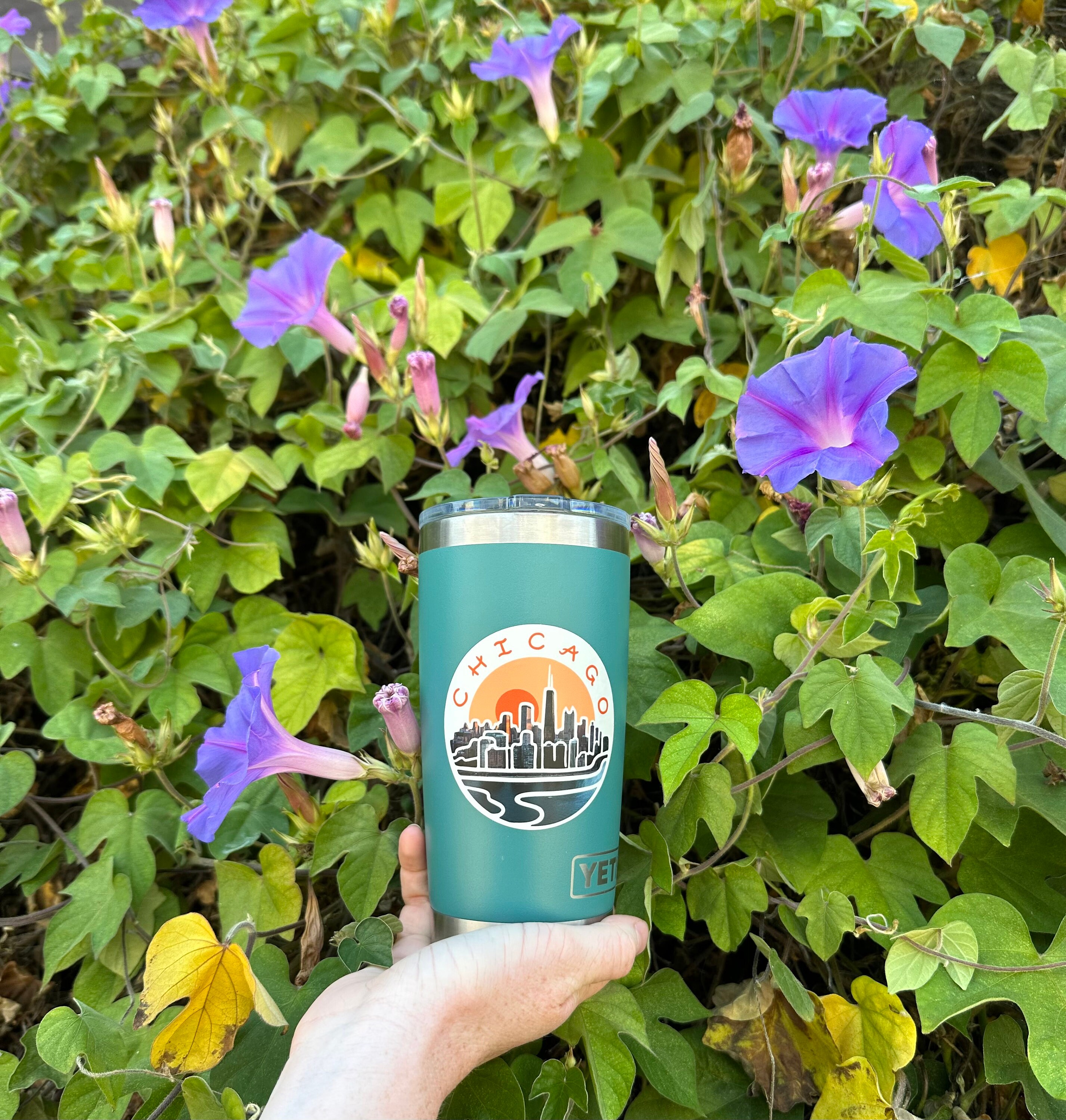 Chicago Sticker Chicago Skyline Sticker Travel Sticker - Etsy