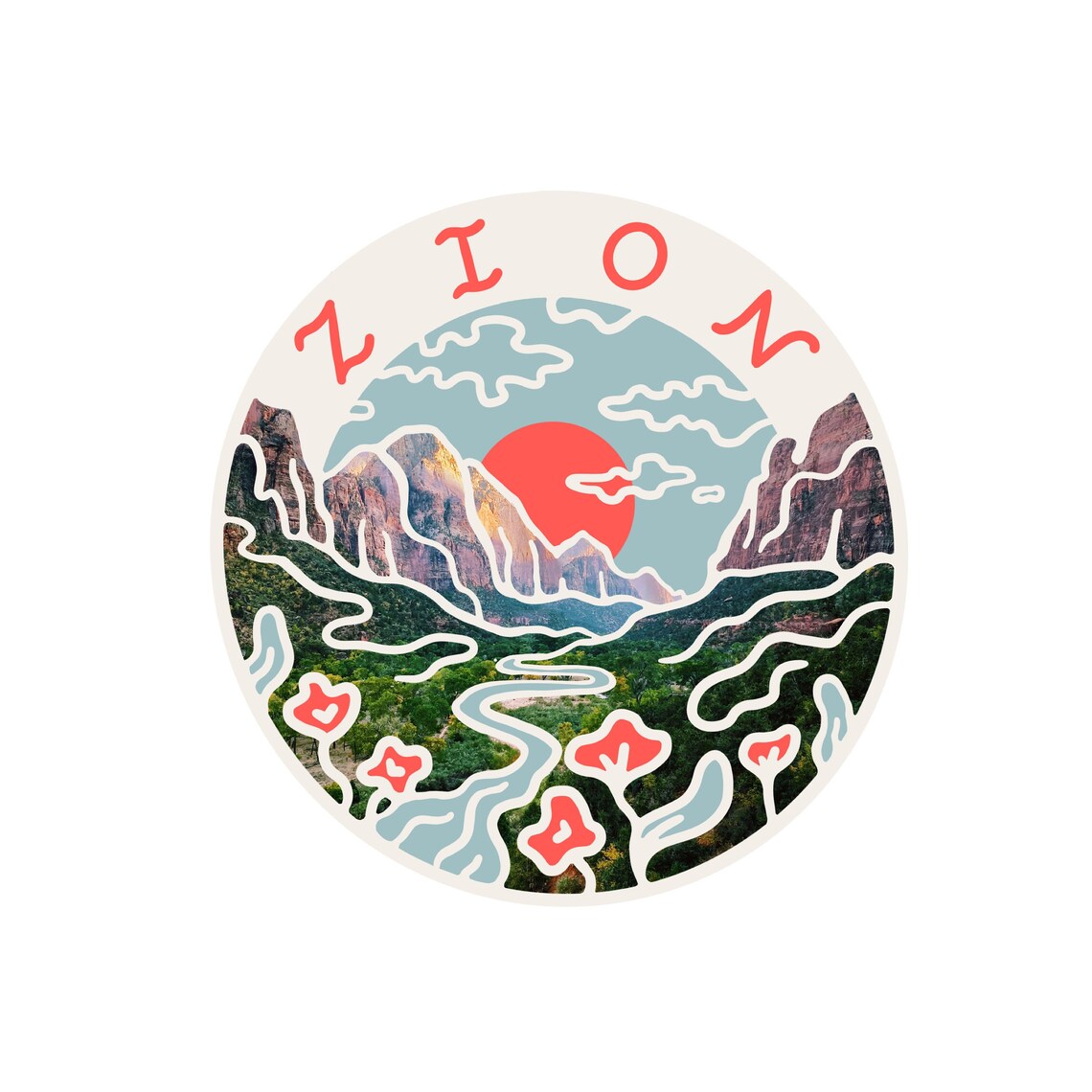 Zion Sticker Decal for Water Bottle Laptop Sticker Sticker - Etsy