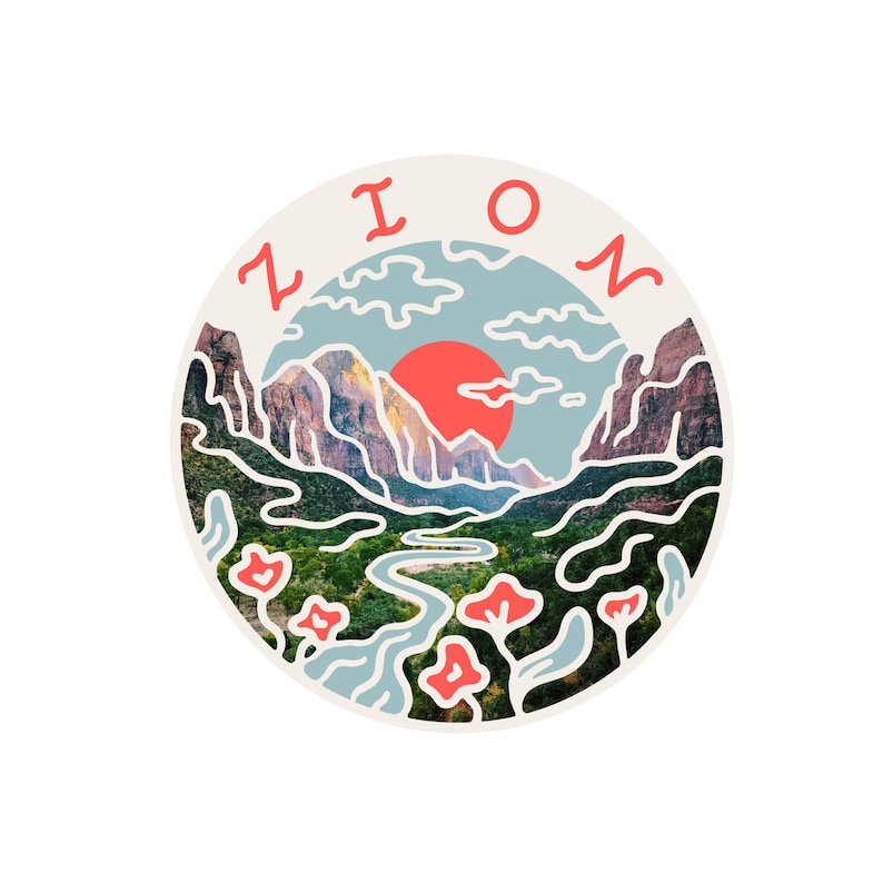 Zion Sticker Decal for Water Bottle Laptop Sticker Sticker - Etsy