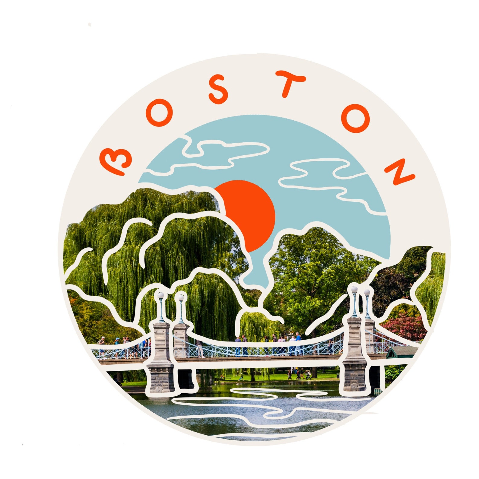 Boston Common Sticker - Etsy