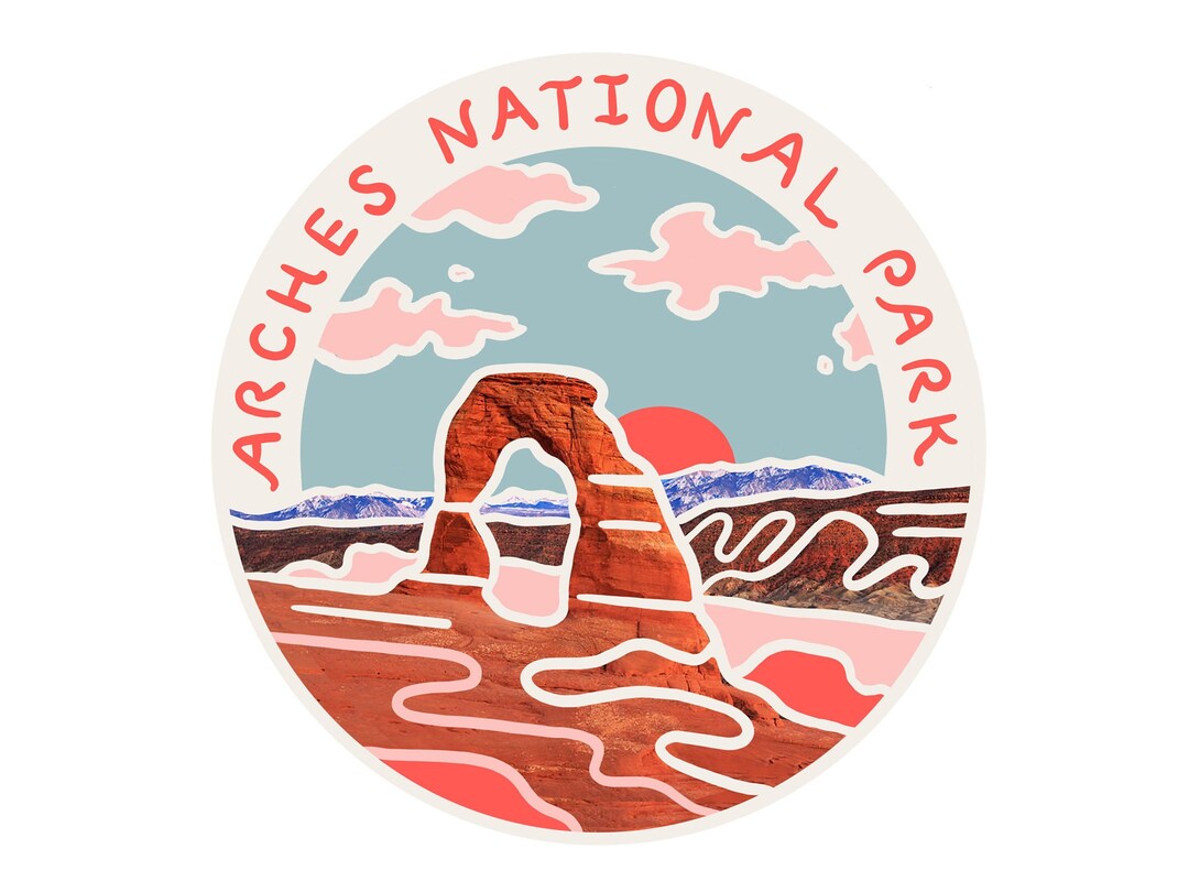 Arches National Park Sticker: Delicate Arch Vinyl Decal - Etsy