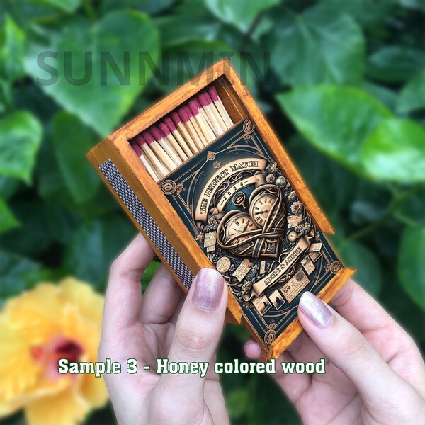 Wooden Matchbox - Etsy