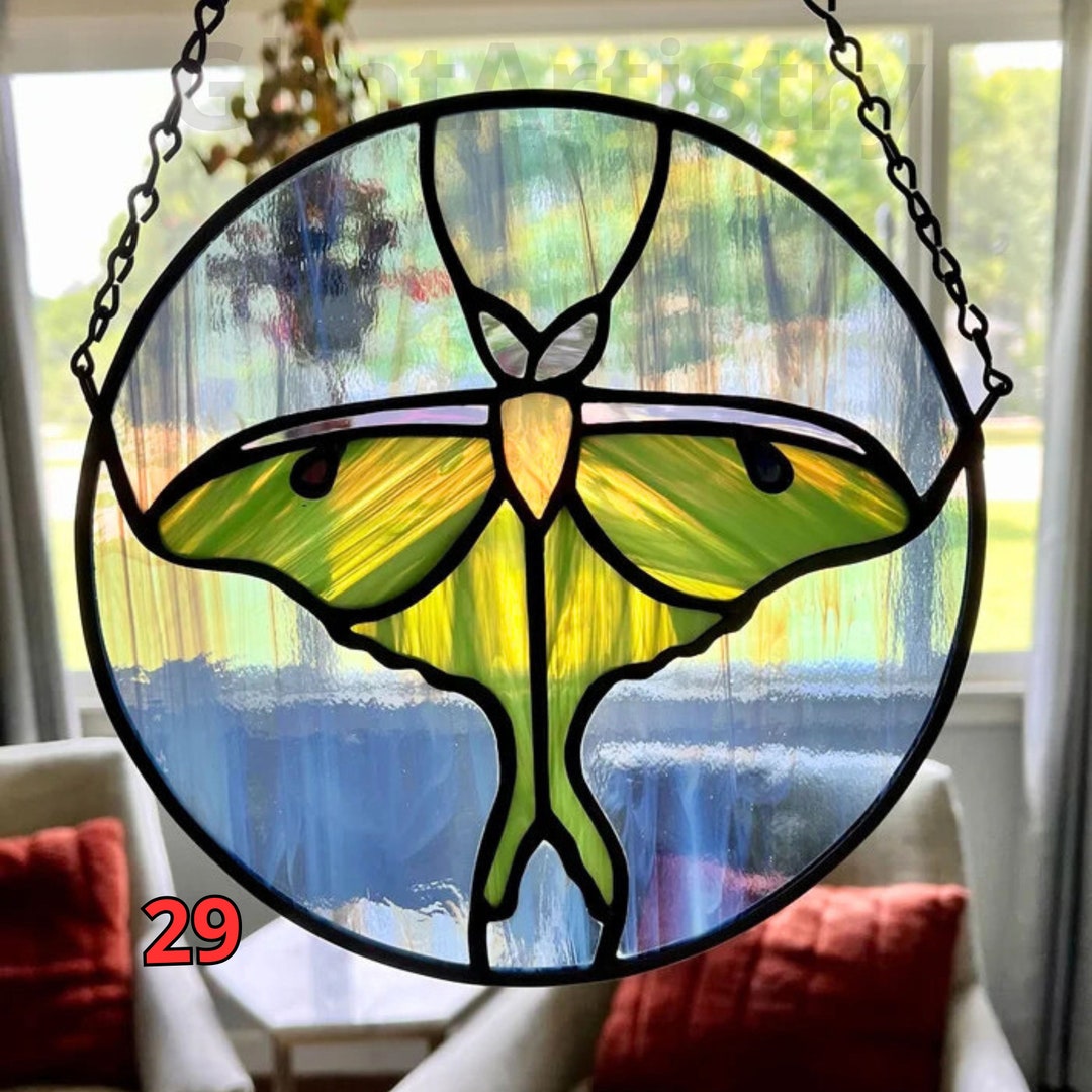 Butterfly Stained Glass Window / Butterfly Gift / Custom Stained Glass ...