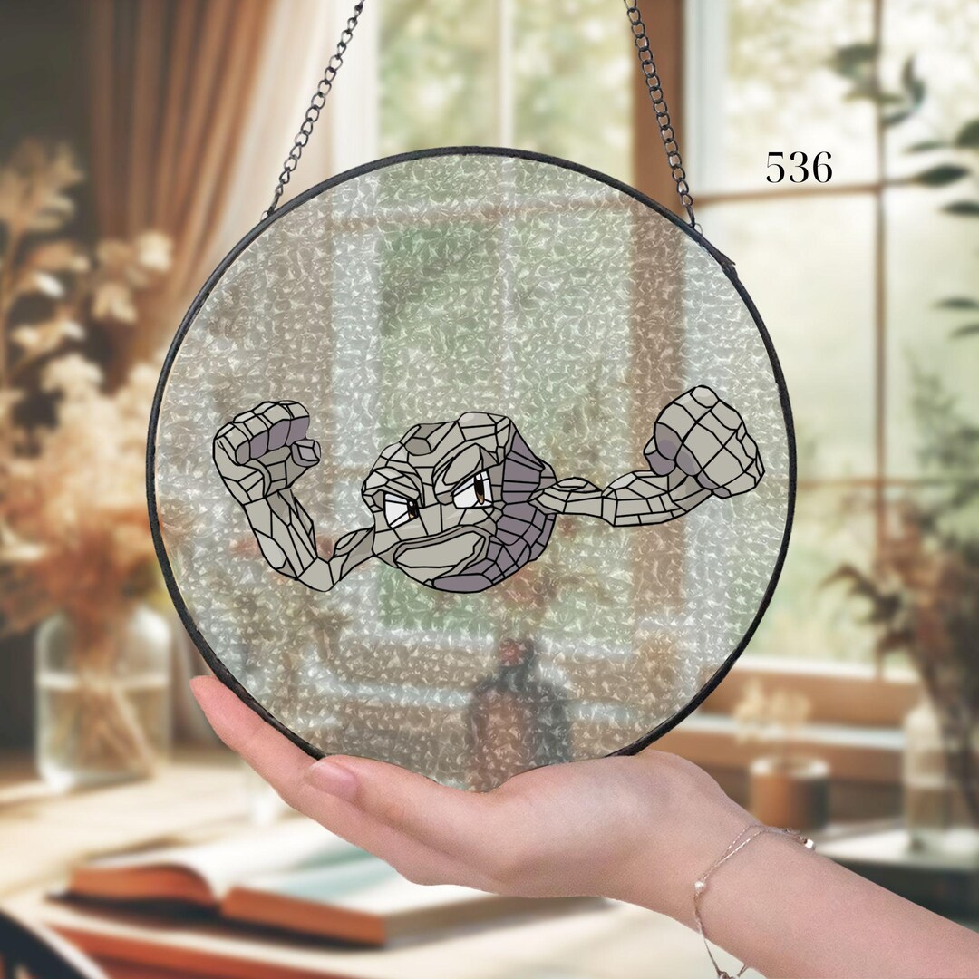 Handcrafted Gengar Glass Suncatcher |crystal Geodude- Shadow Rattata ...