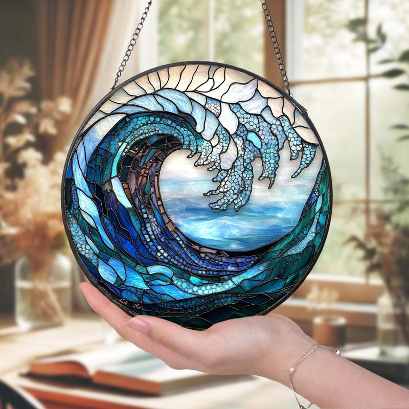 Beach Stained Glass - Etsy