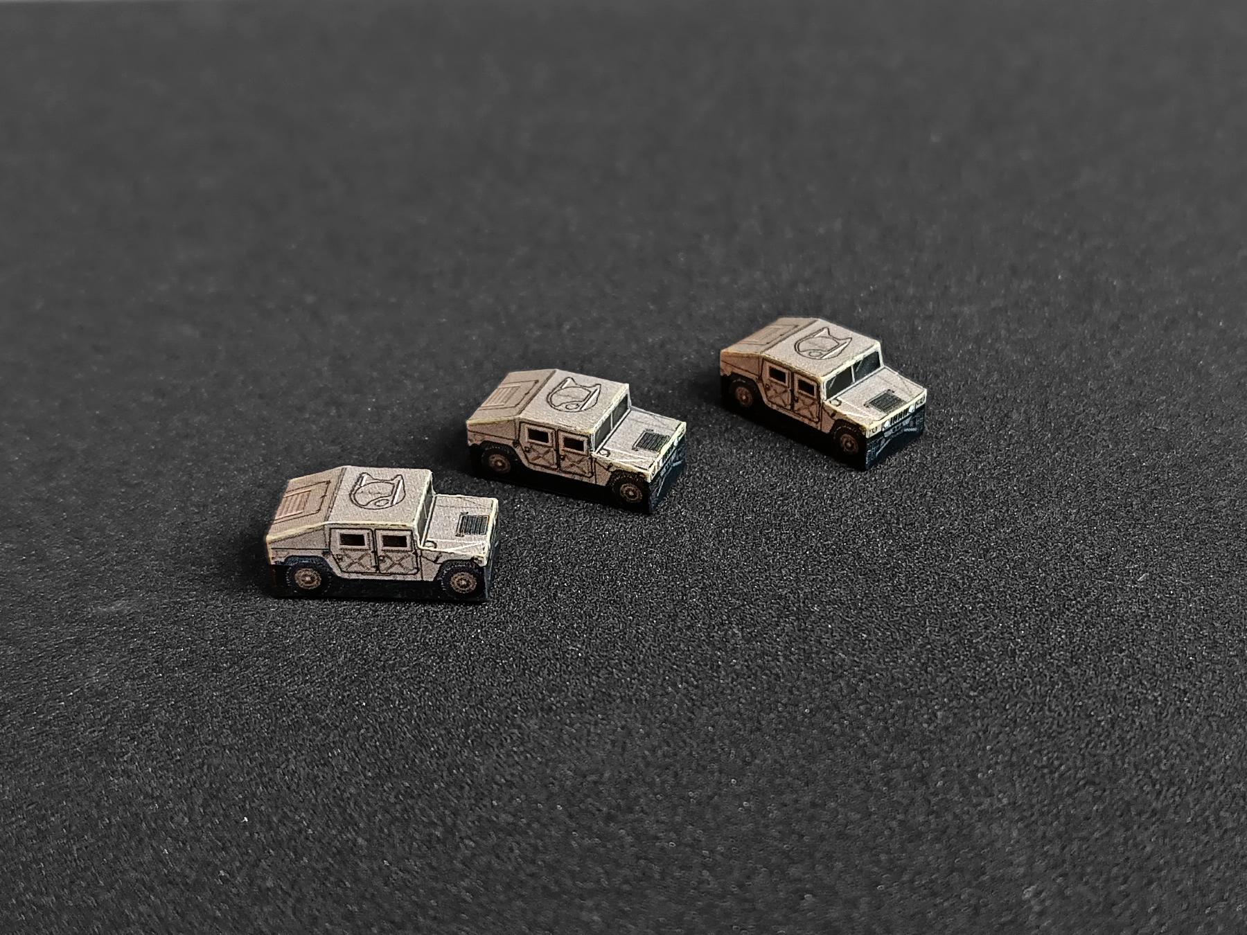 HMMWV Paper Model DIY Template | Humvee M1025 | Quality Texture ...