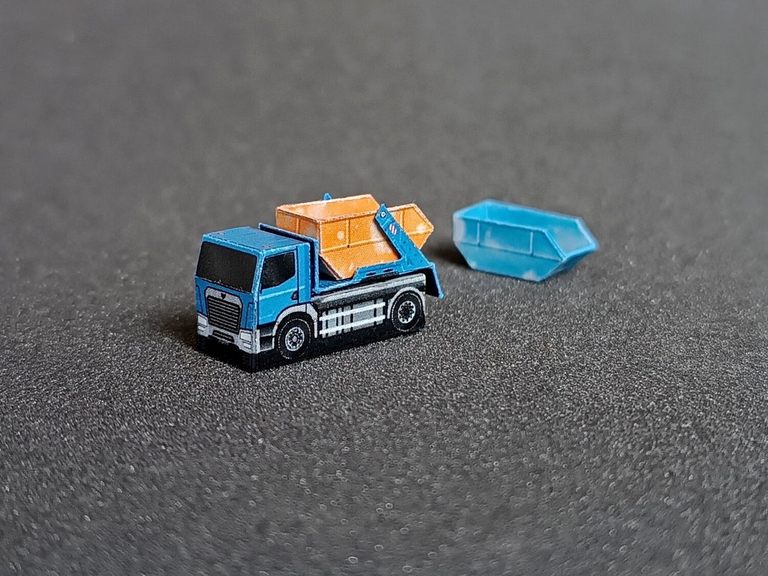 Skip Handler Paper Model DIY Template | Work Truck | Quality Texture ...