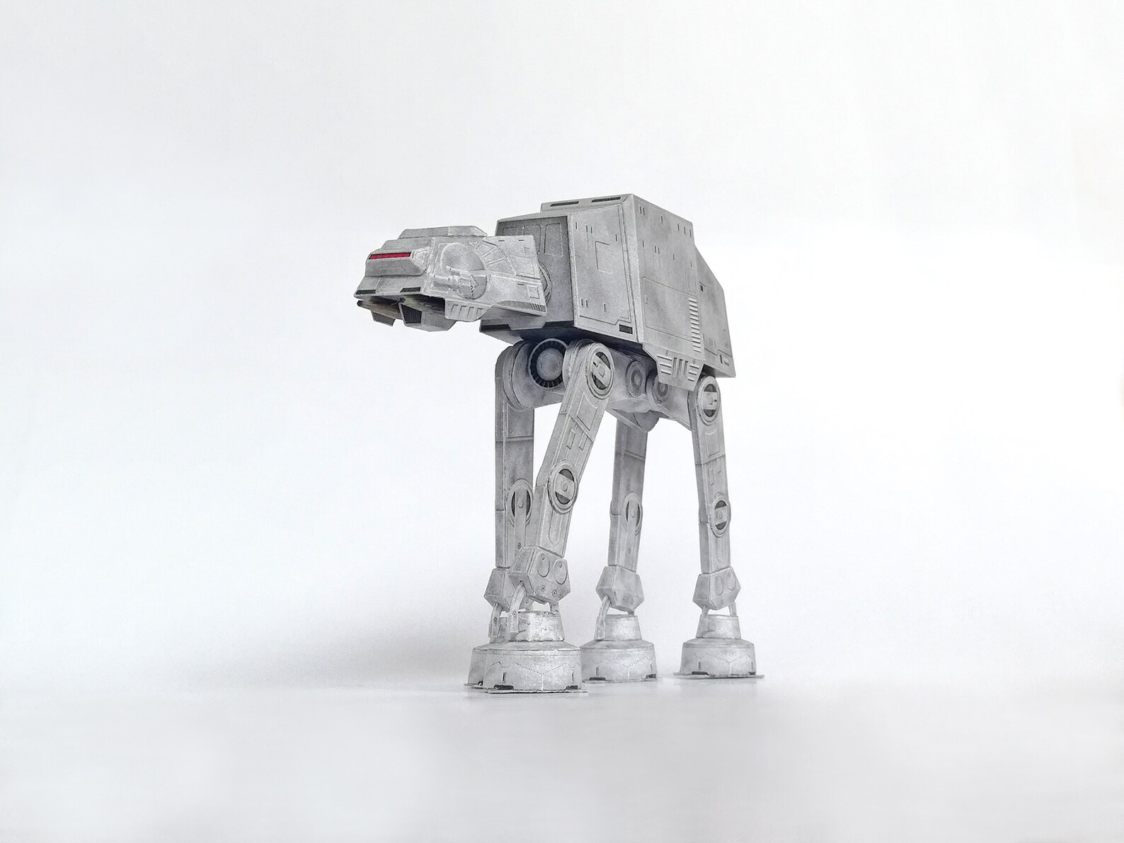 AT-AT Paper Model DIY Template | Machine Robot Papercraft Inspired by ...