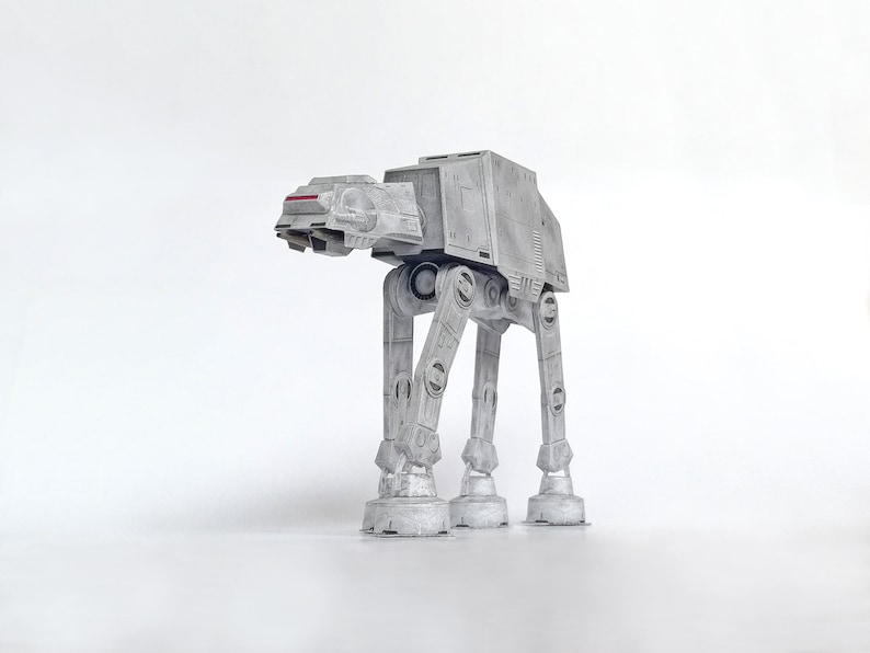 AT-AT Paper Model DIY Template | Machine Robot Papercraft Inspired by ...
