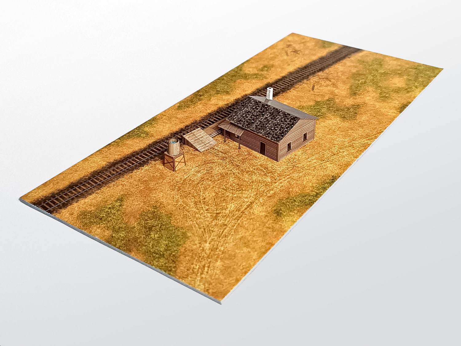 Tucumcari Station Paper Model DIY Template | Train Station Inspired by ...