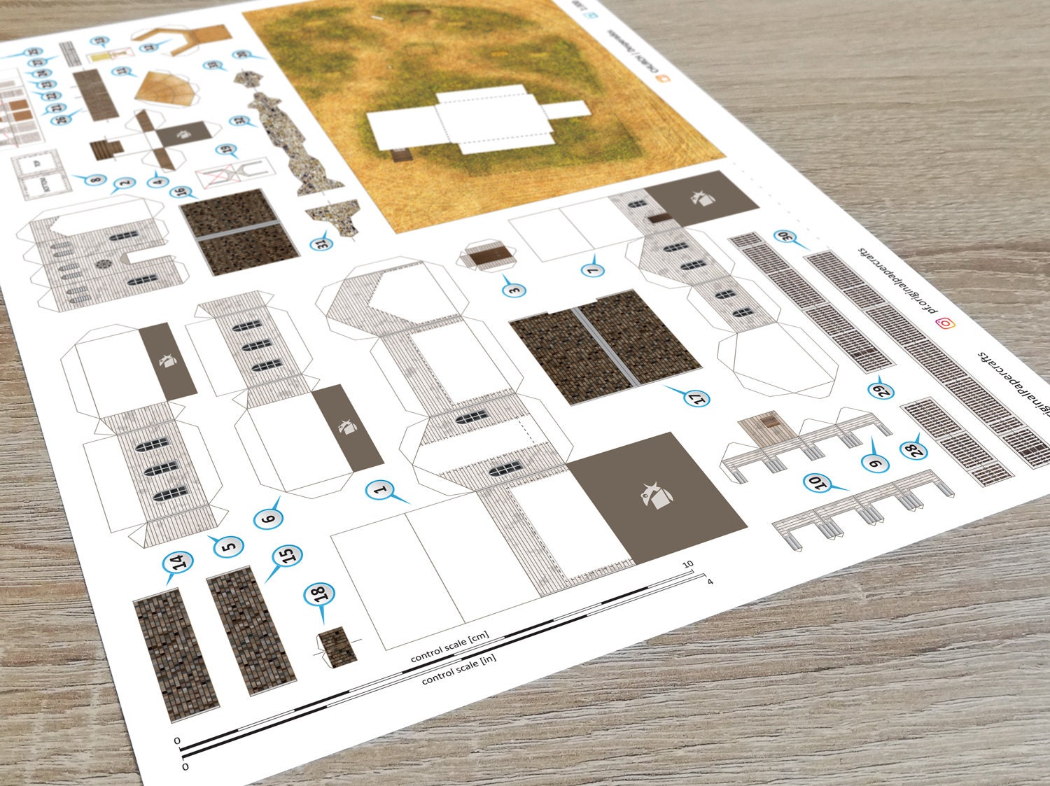 Church Paper Model DIY Template | White Church With Cemetery Inspired ...