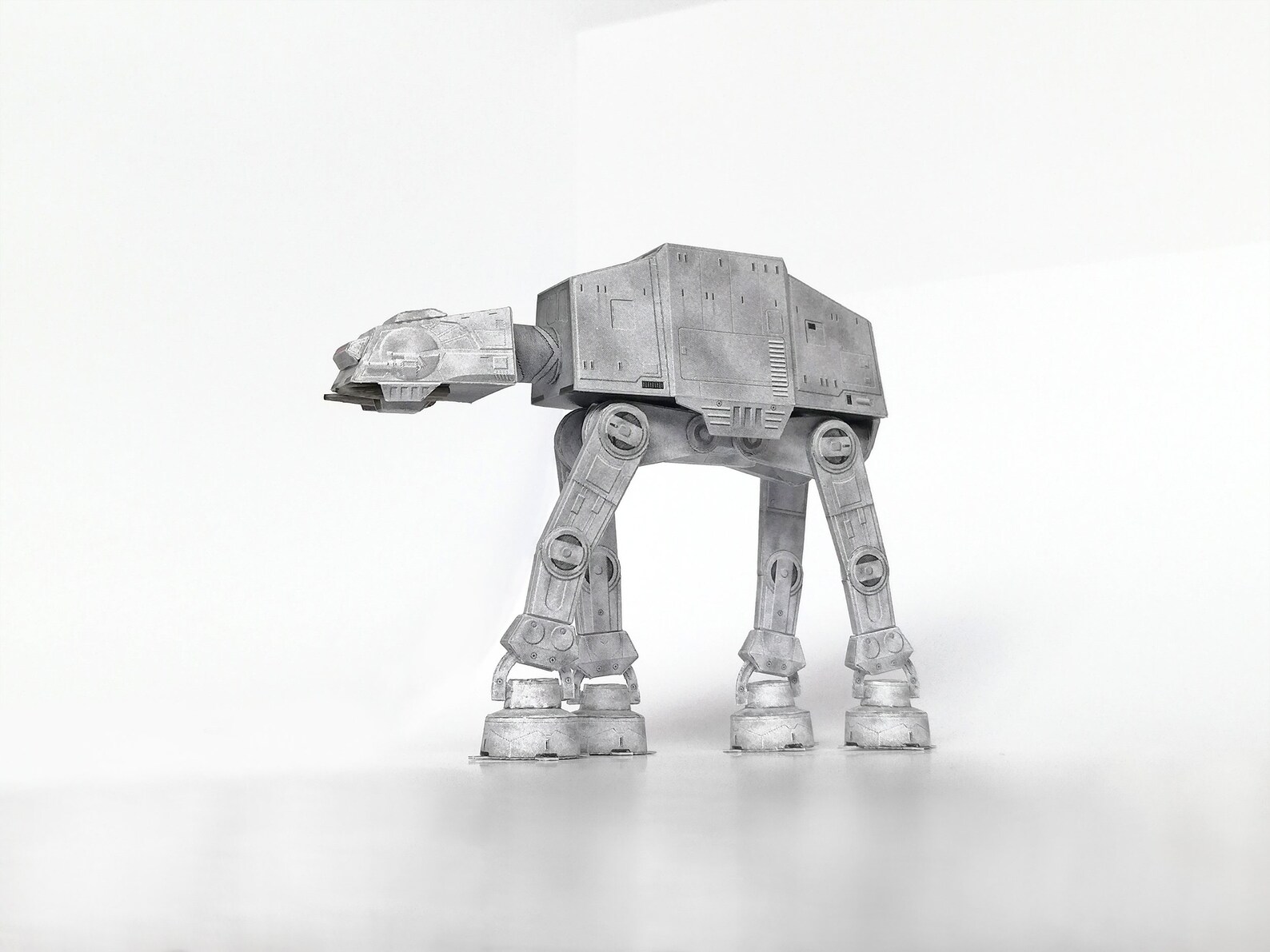 AT-AT Paper Model DIY Template | Machine Robot Papercraft Inspired by ...