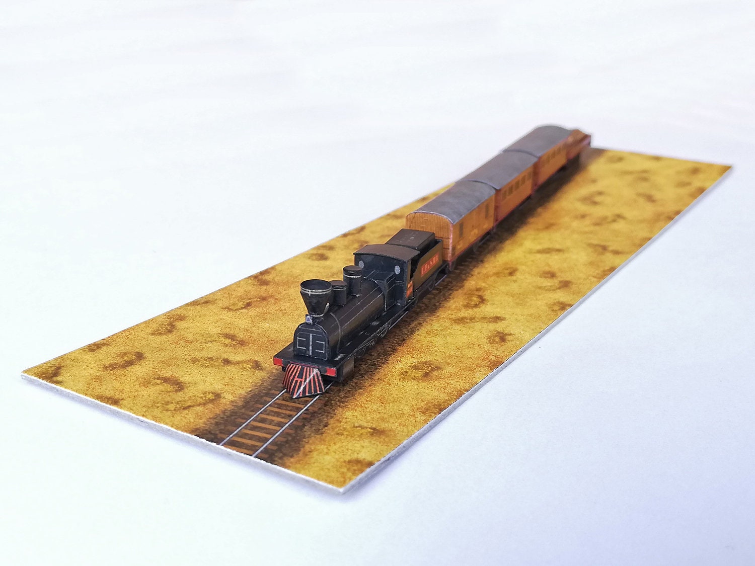 Steam Locomotive Paper Model DIY Template | Old Spanish Train ...