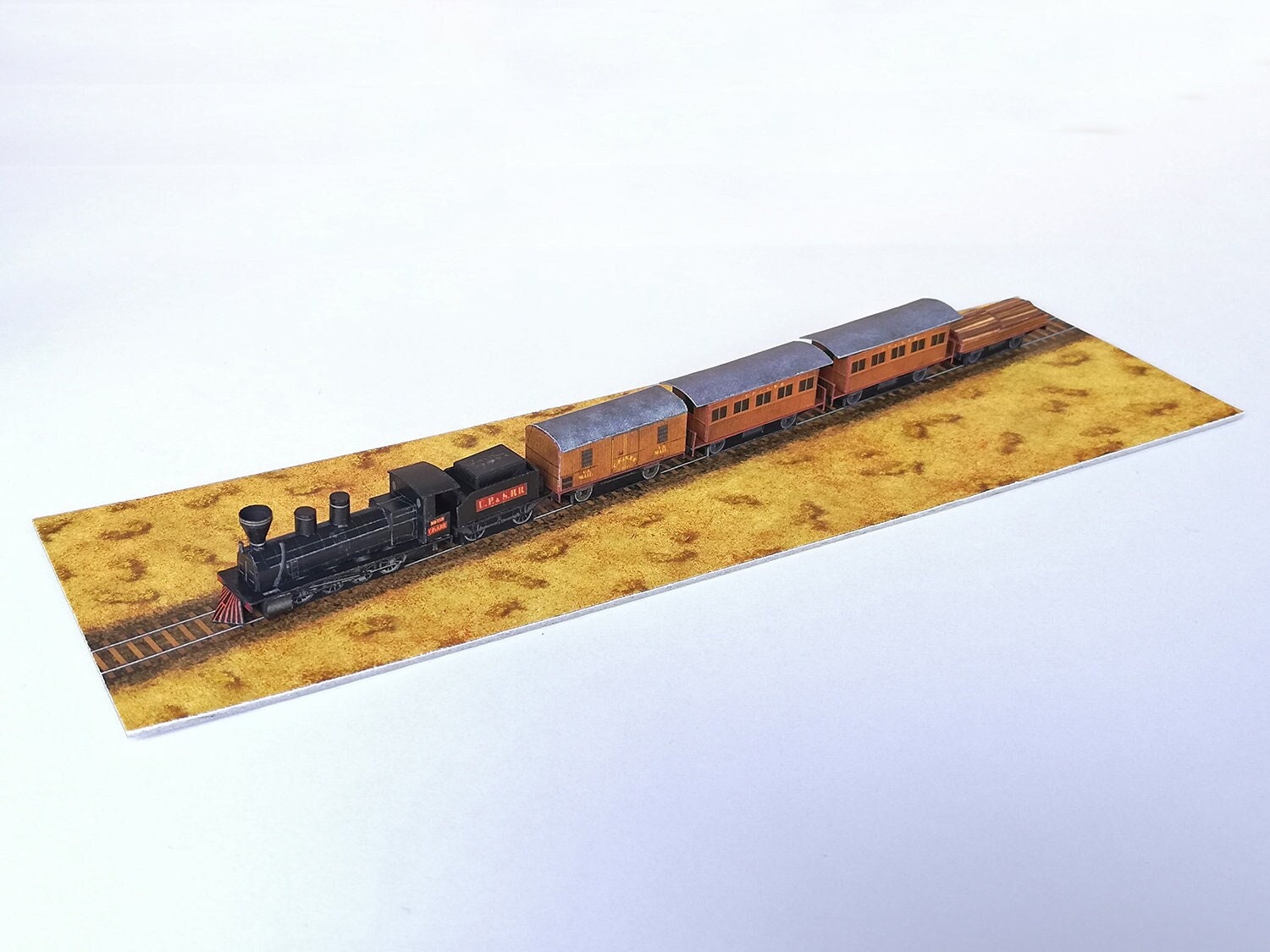 Steam Locomotive Paper Model DIY Template | Old Spanish Train ...