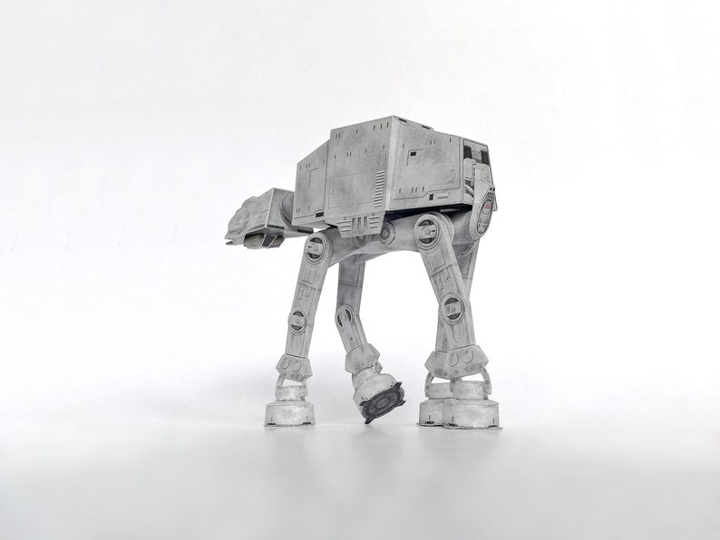 AT-AT Paper Model DIY Template | Machine Robot Papercraft Inspired by ...