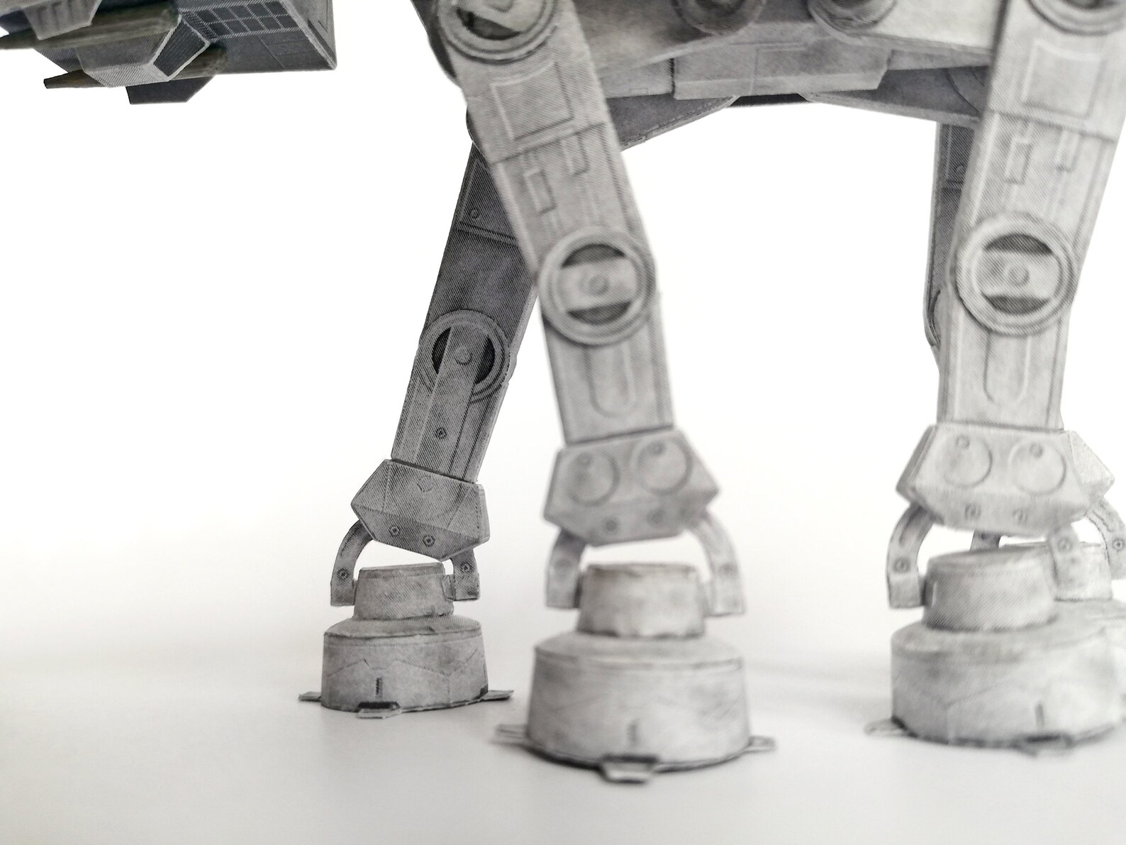AT-AT Paper Model DIY Template | Machine Robot Papercraft Inspired by ...