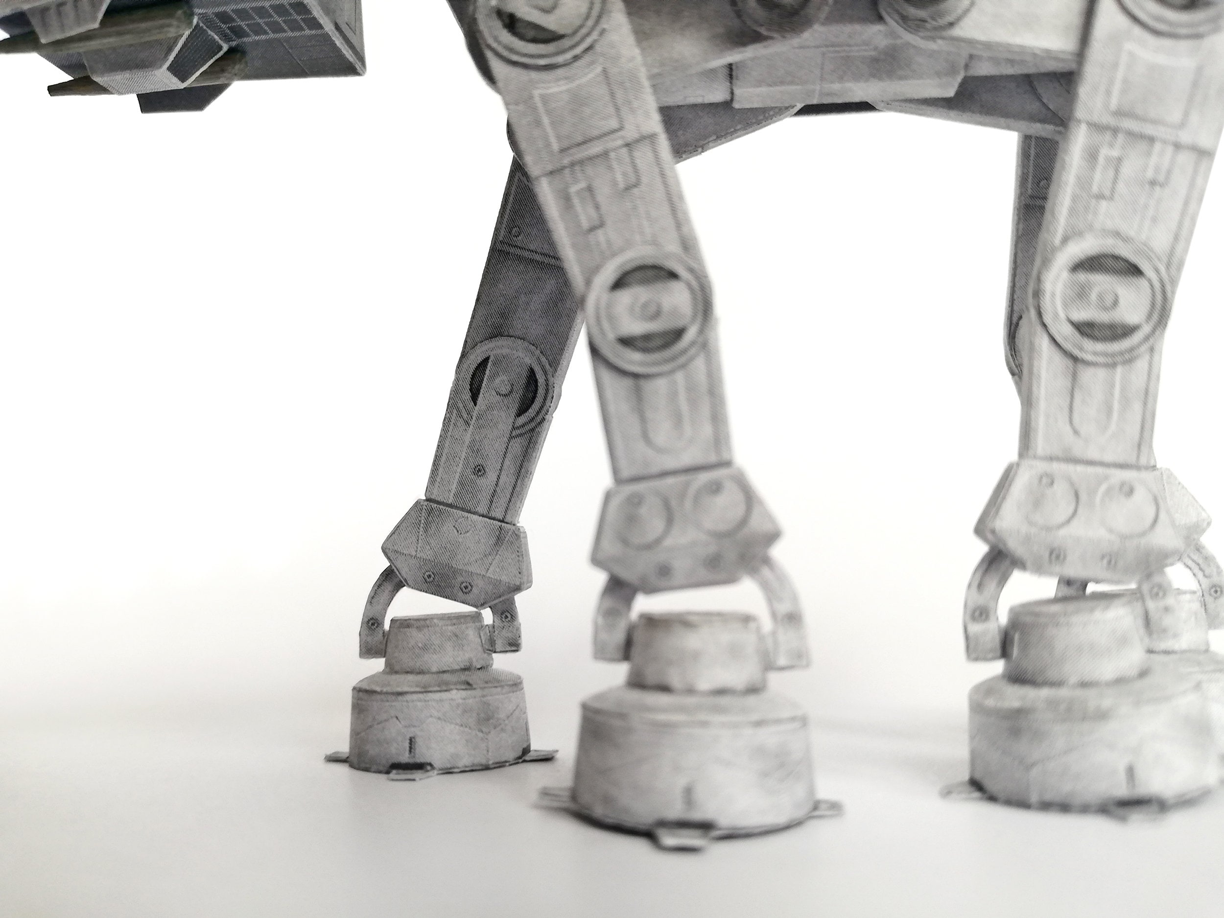 AT-AT Paper Model DIY Template | Machine Robot Papercraft Inspired by ...