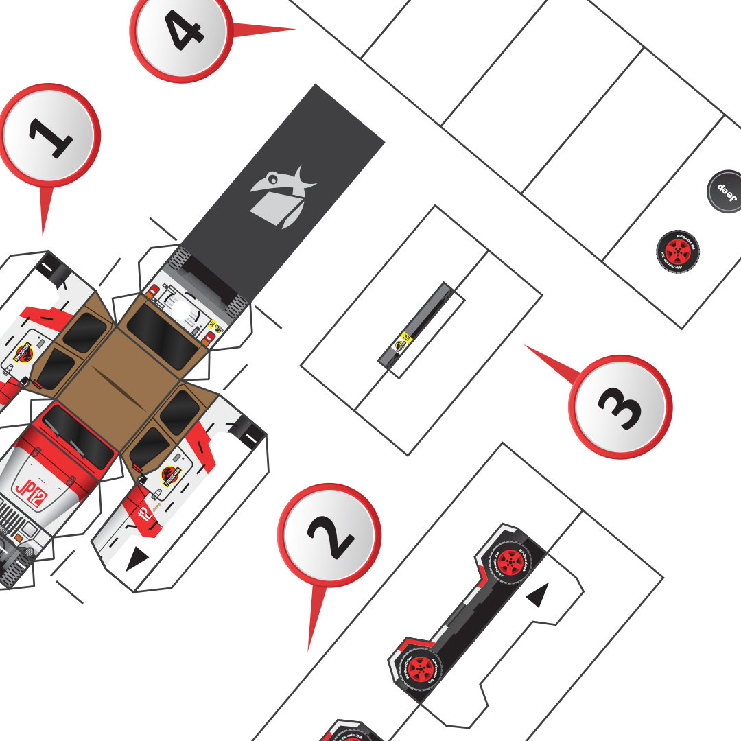 Jeep Wrangler Paper Model DIY Template | Famous Car From Iconic Movie ...
