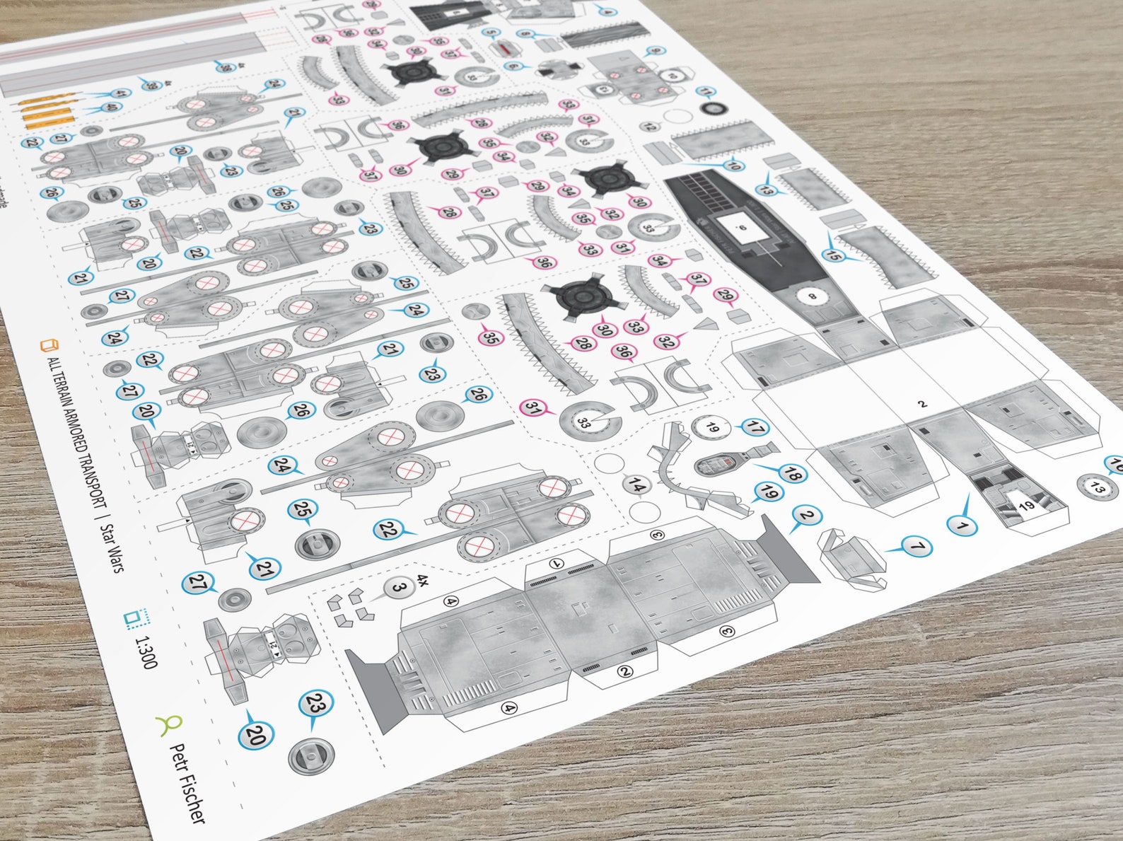 AT-AT Paper Model DIY Template | Machine Robot Papercraft Inspired by ...