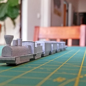 Steam Locomotive Paper Model DIY Template | Old Spanish Train ...