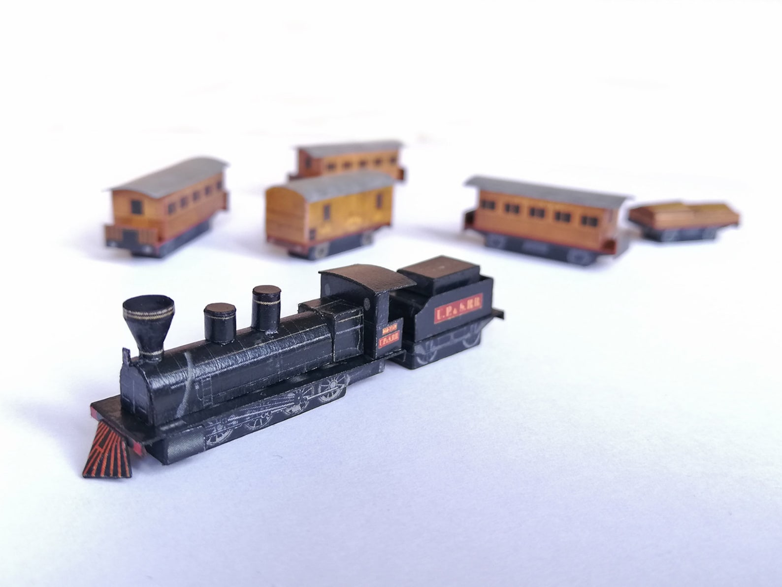 Steam Locomotive Paper Model DIY Template | Old Spanish Train ...