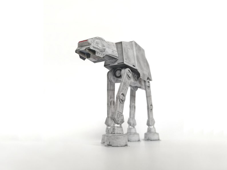 AT-AT Paper Model DIY Template | Machine Robot Papercraft Inspired by ...