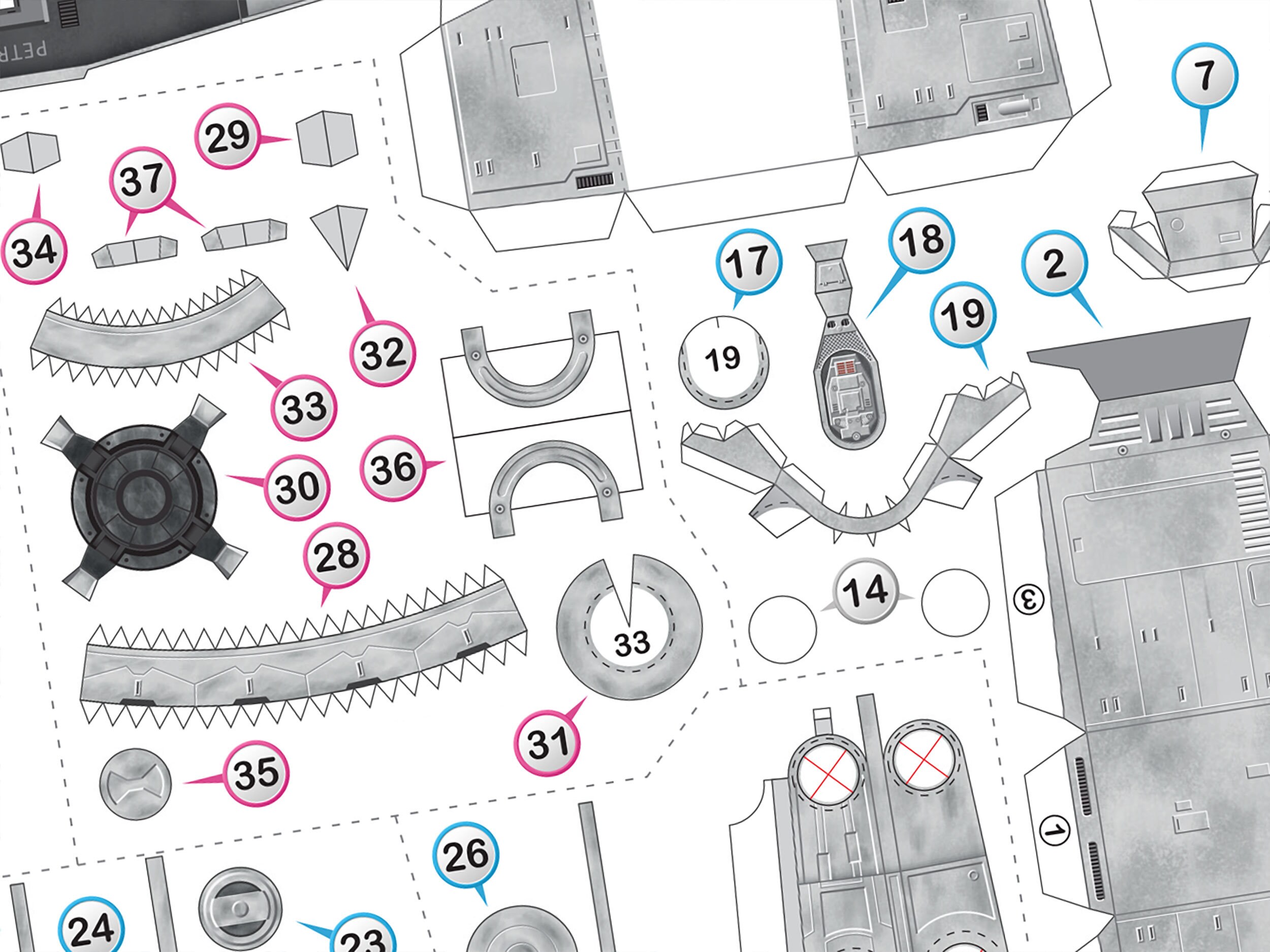 AT-AT Paper Model DIY Template | Machine Robot Papercraft Inspired by ...