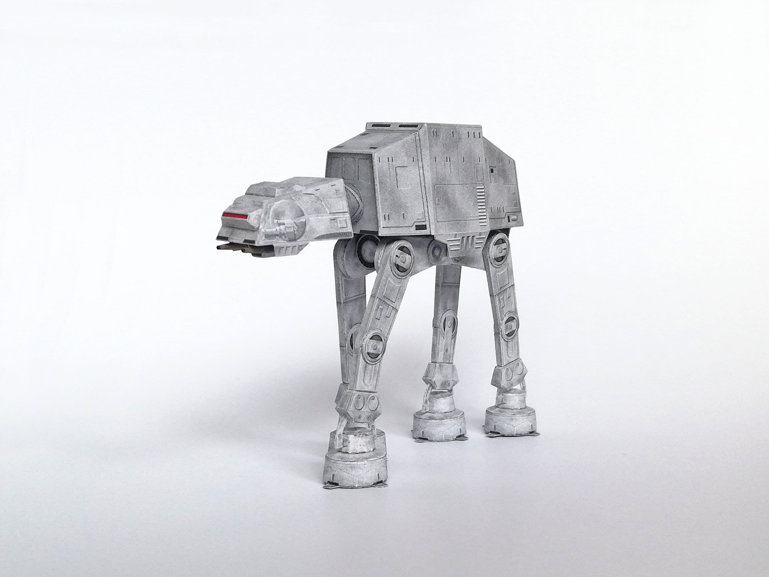 AT-AT Paper Model DIY Template Machine Robot Papercraft Inspired by ...