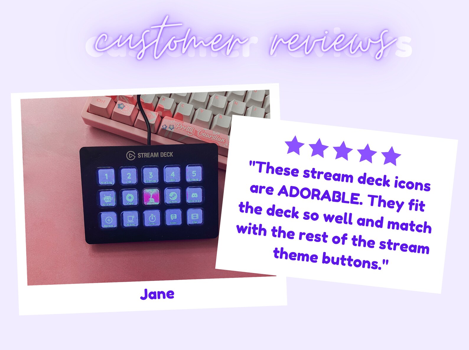 120 Purple & White Stream Deck Icons Elgato Stream Deck Mini - Etsy