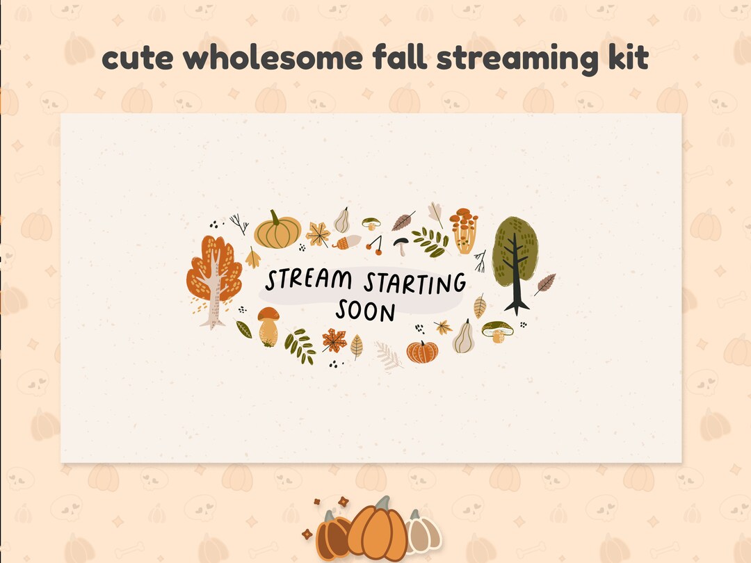 Fall Streaming Overlays, Twitch Screens, Twitch Streaming Overlays ...